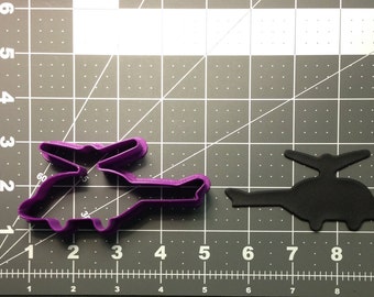 Helicopter Cookie Cutter Fondant Cake Decorating UK Seller - Etsy