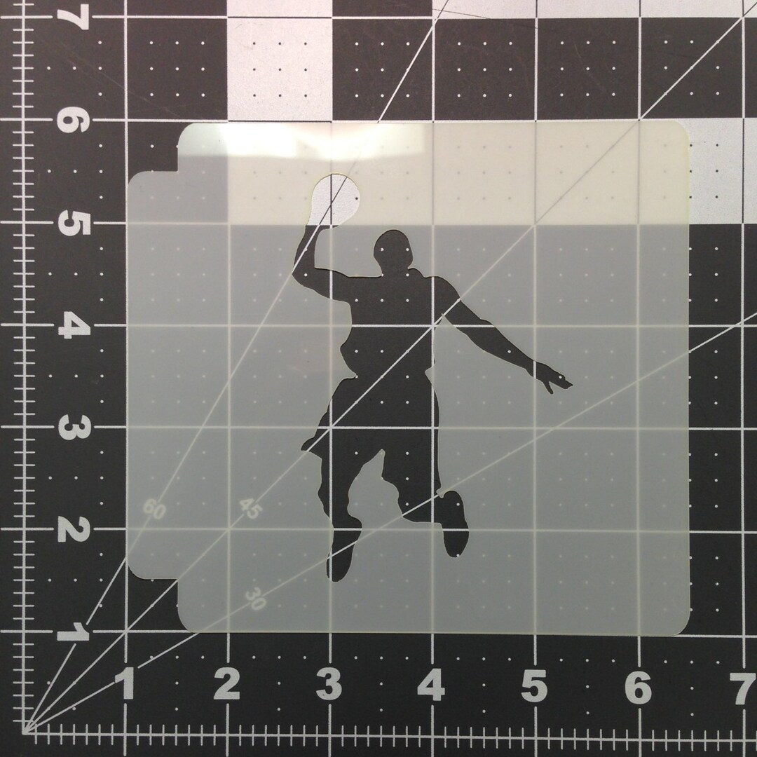 Basketball 100 Stencil - Etsy