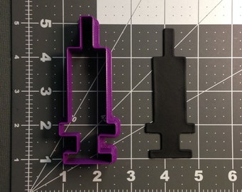 Syringe or Injection Cookie Cutter and Fondant Cutter and Clay Cutter ...