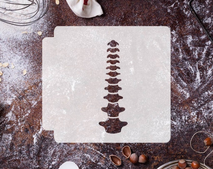 Spine Bone Grunge Reusable Stencil - Etsy UK