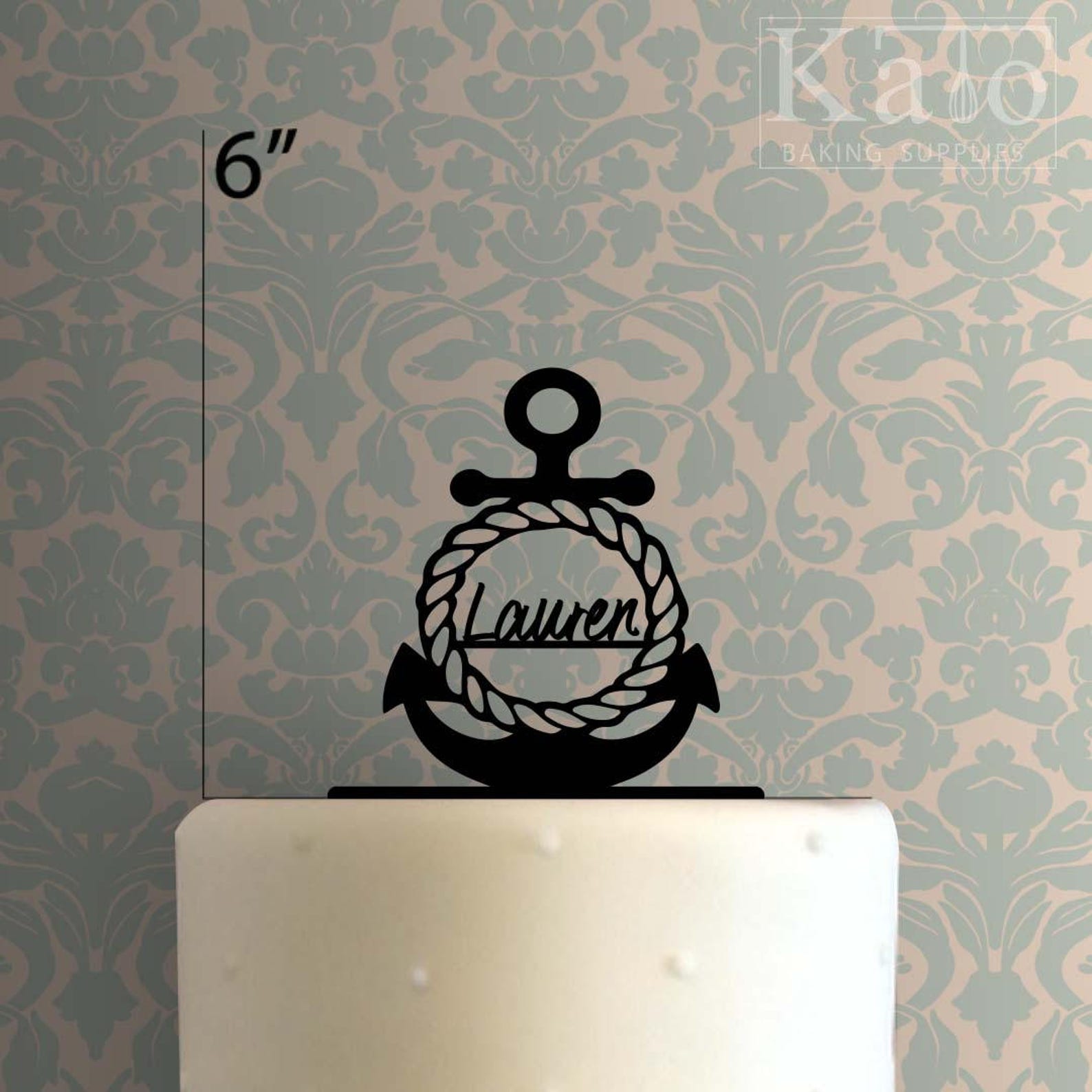Custom Anchor 225-192 Cake Topper - Etsy
