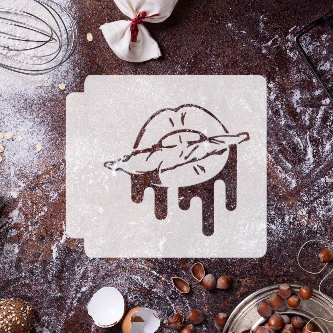 Lips With Joint 783-F525 Stencil - Etsy