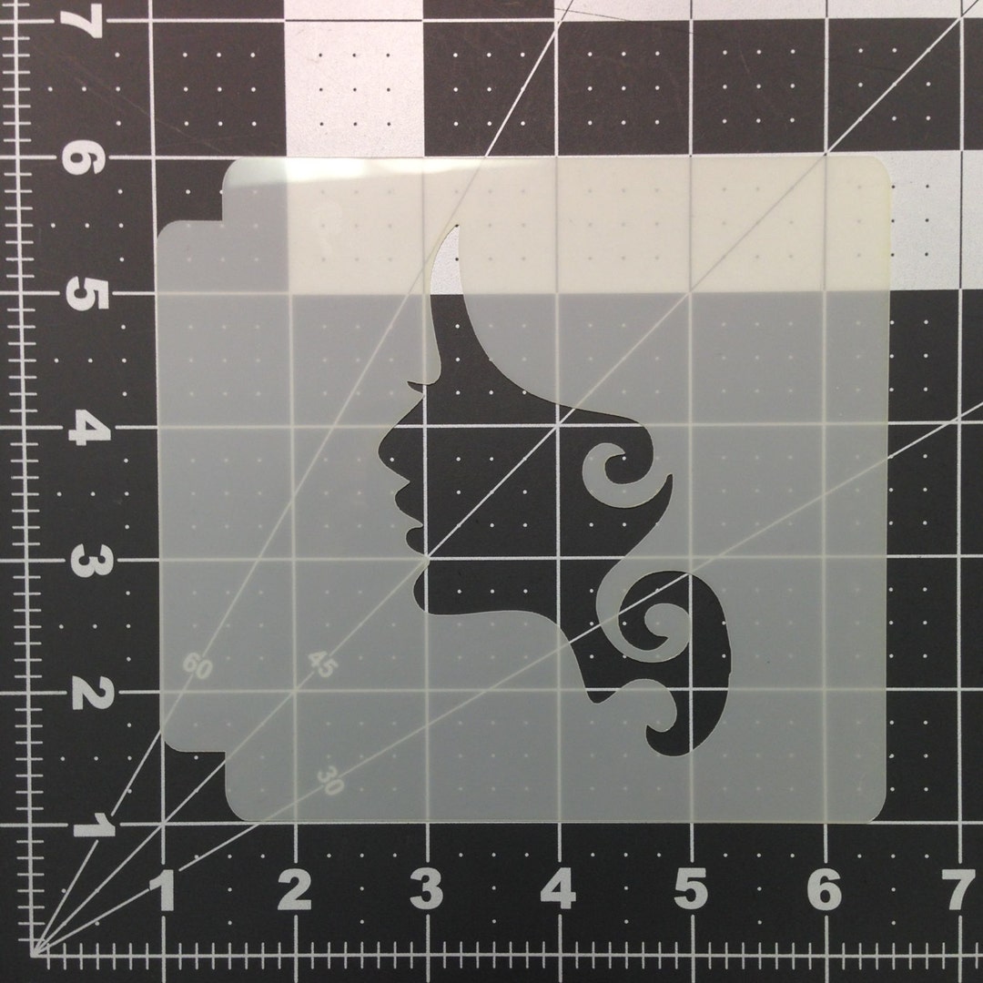 Woman's Face 101 Stencil - Etsy