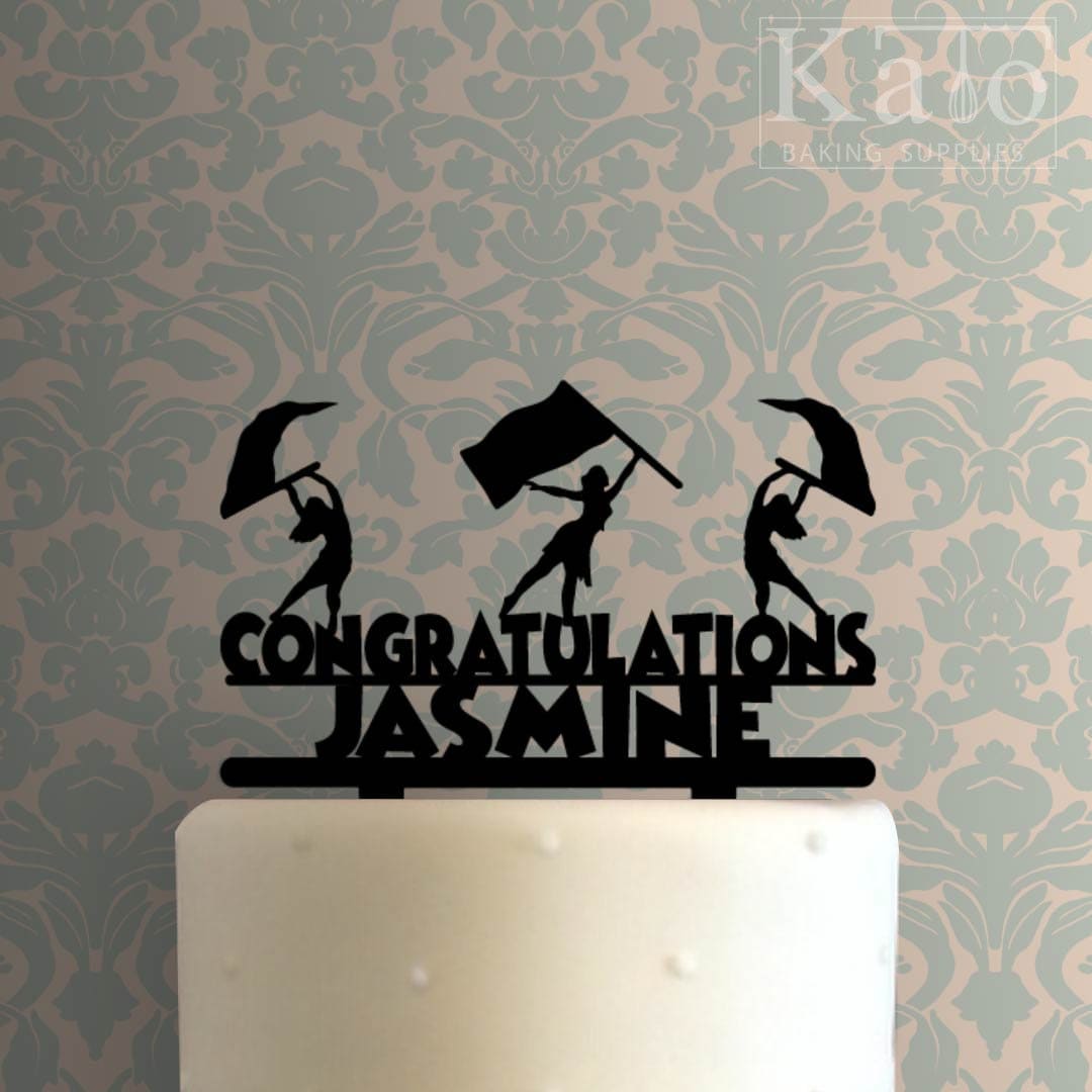 Custom Color Guard Congratulations 225-676 Cake Topper - Etsy