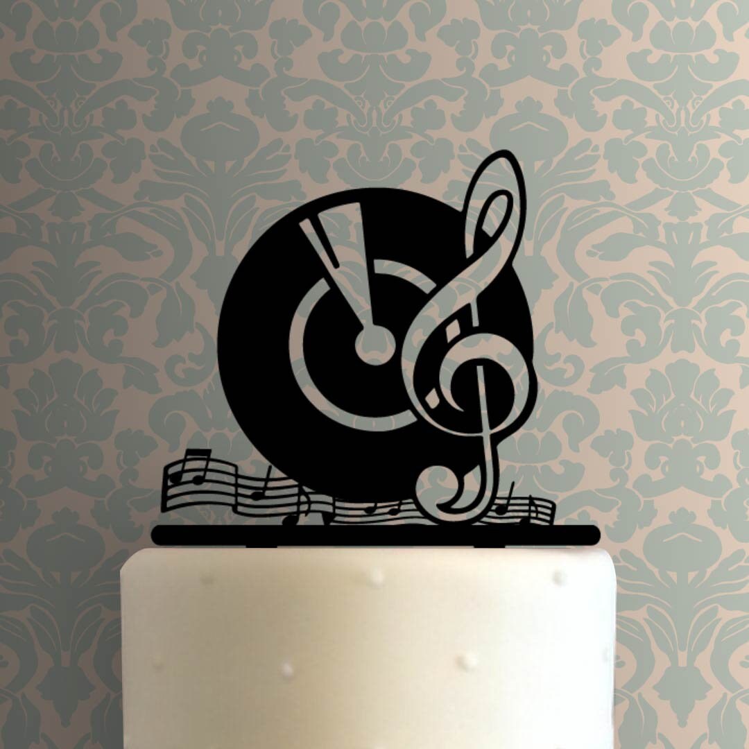 Record With Treble Clef 225-A760 Cake Topper - Etsy