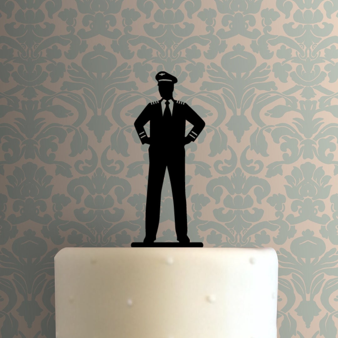 Airline Pilot 225-A013 Cake Topper - Etsy