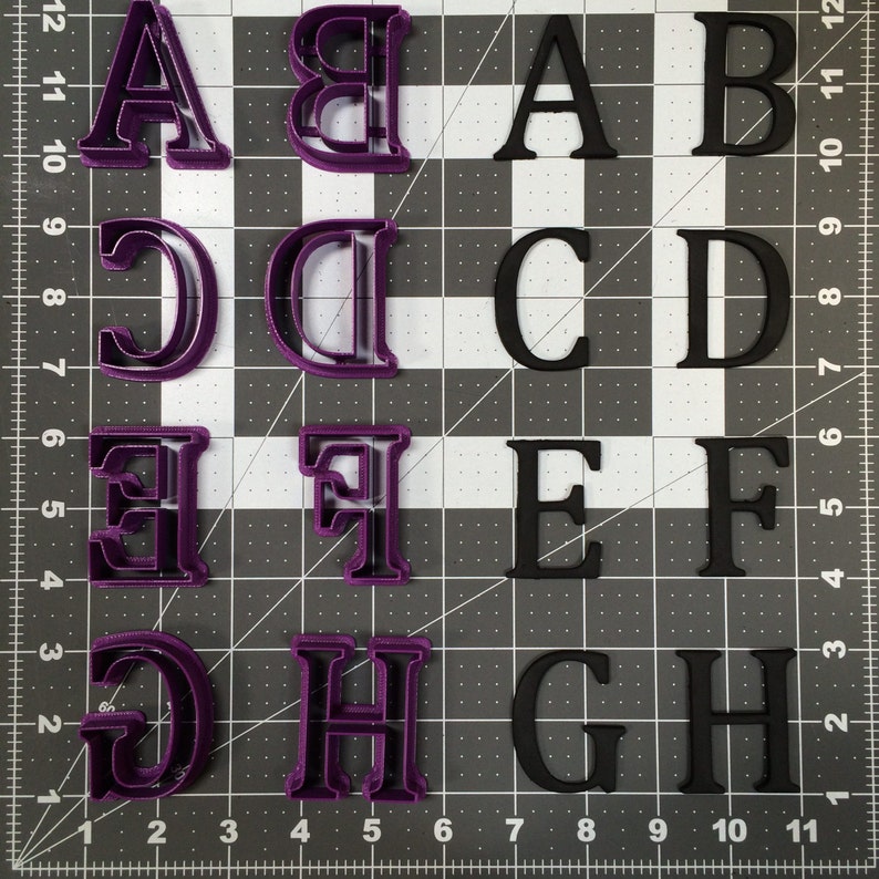 Cambria Math Font Uppercase Cookie Cutter Full Set - Etsy