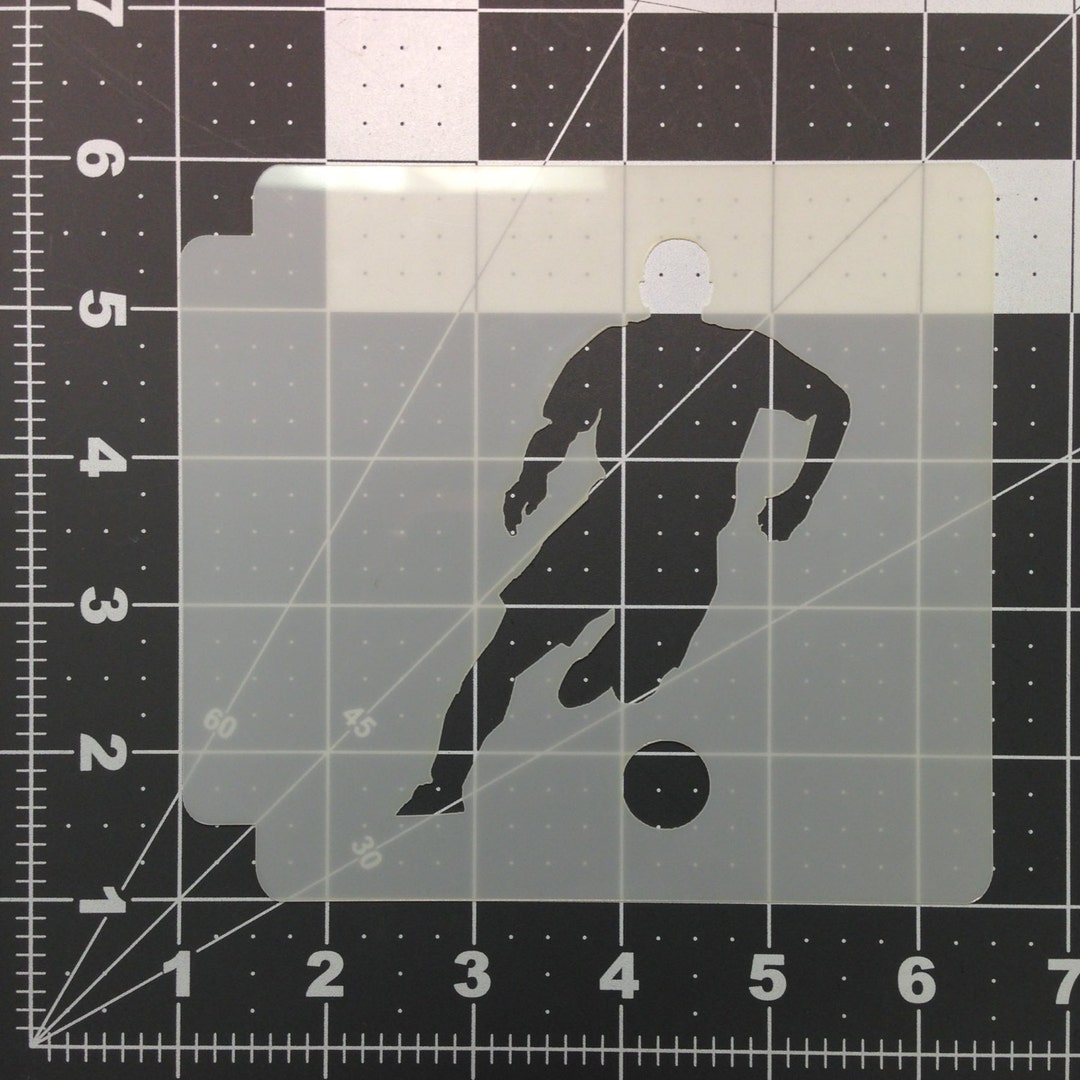 Soccer 105 Stencil - Etsy
