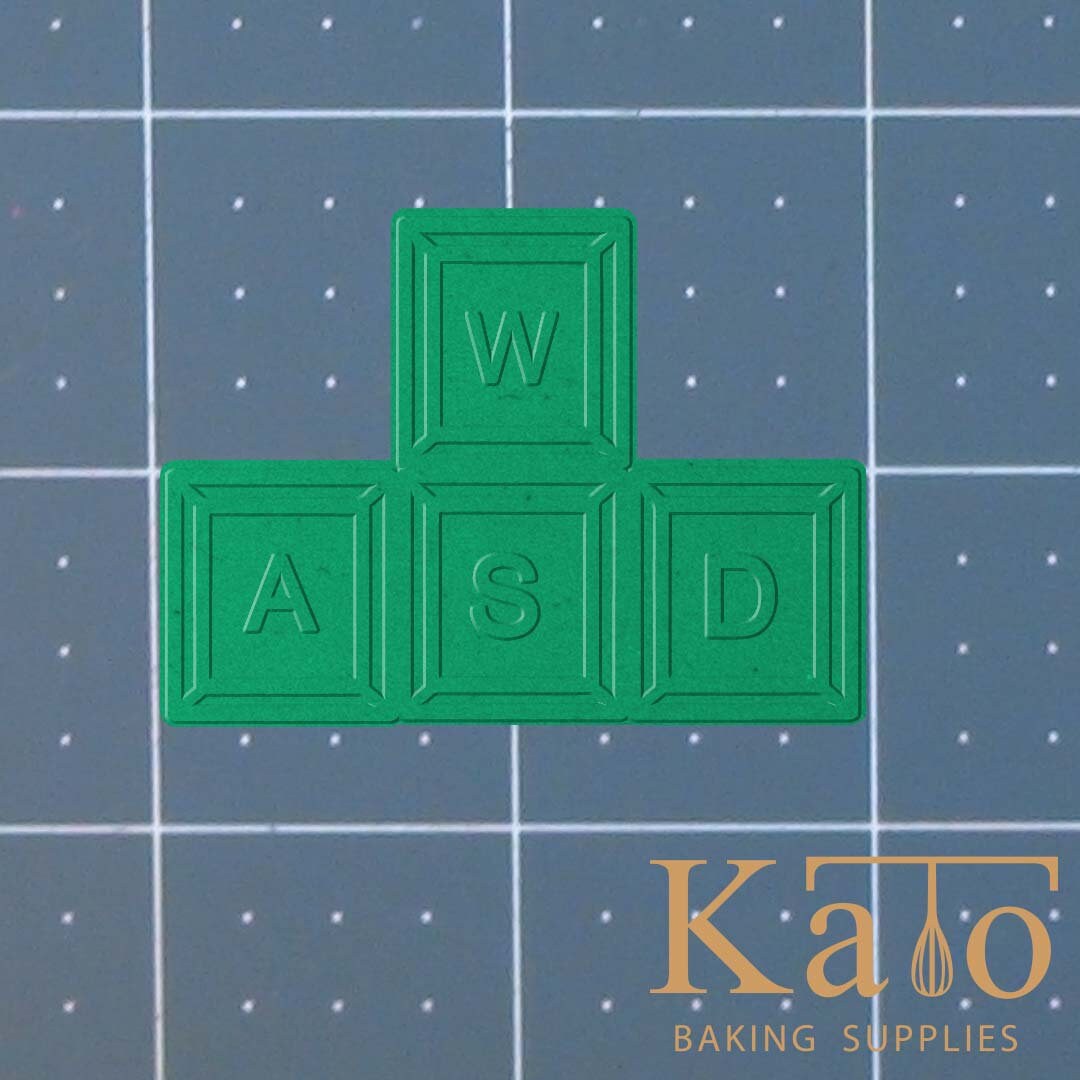 WASD Keys 227-424 Cookie Cutter and Acrylic Stamp (imprinted) - Etsy