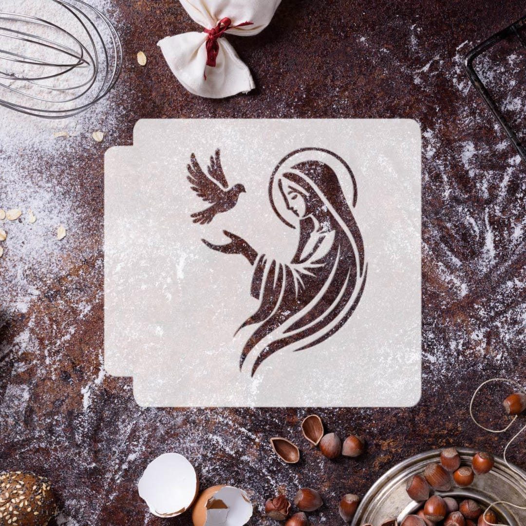 Virgin Mary With Dove 783-J429 Stencil - Etsy