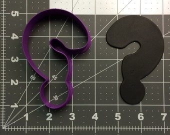 Question Mark Cookie Cutter Fast Shipping Sharp Edges - Etsy