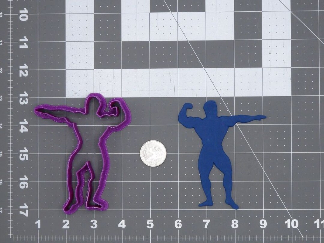 Bodybuilder 266-I164 Cookie Cutter Silhouette - Etsy