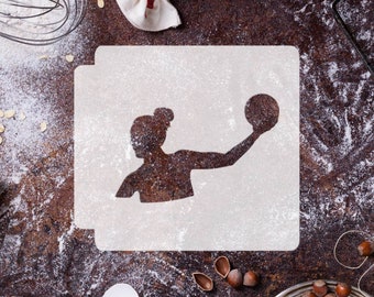 Water Polo Stencil, Reusable Water Polo Stencil, DIY Craft Stencil ...