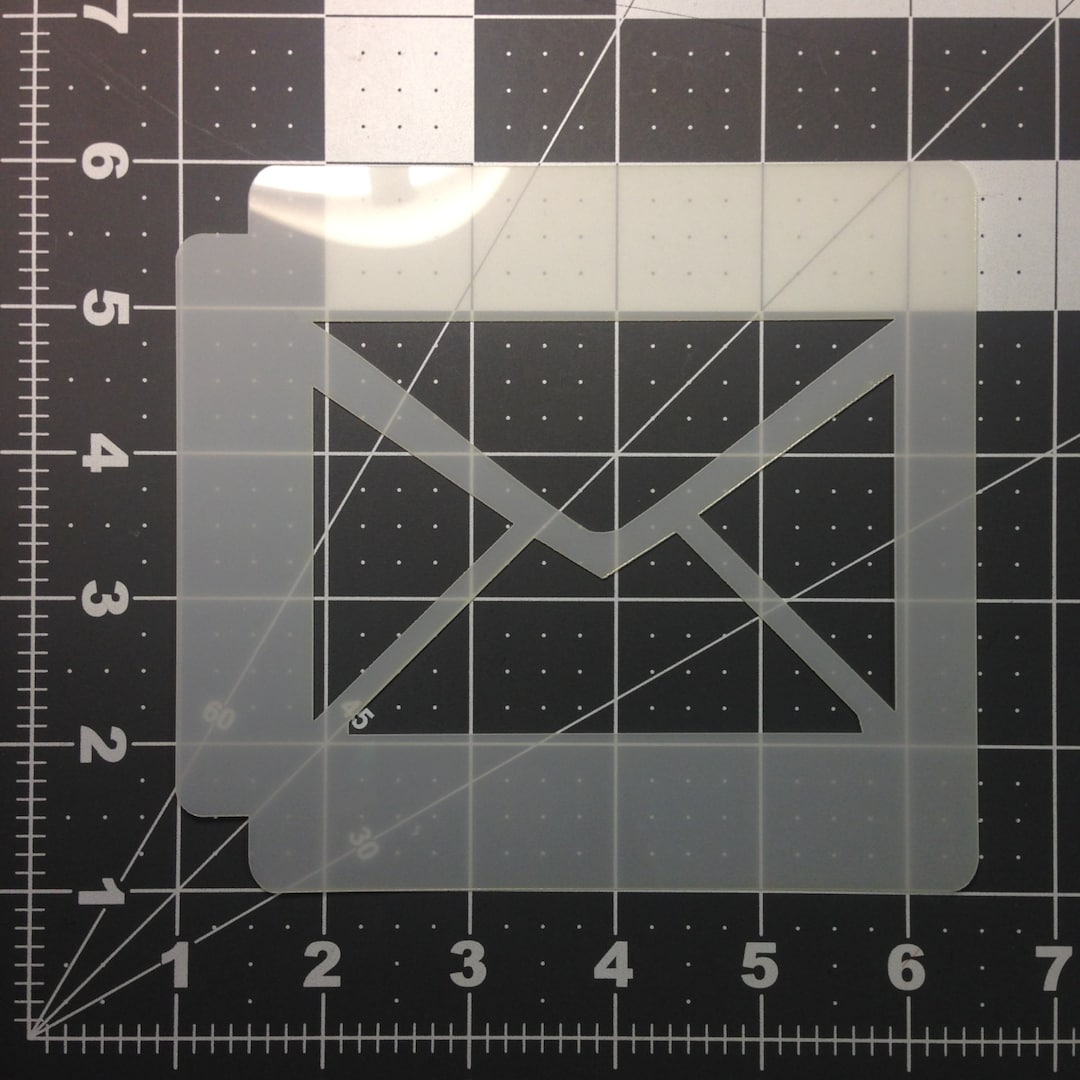 Mail Icon 100 Stencil - Etsy
