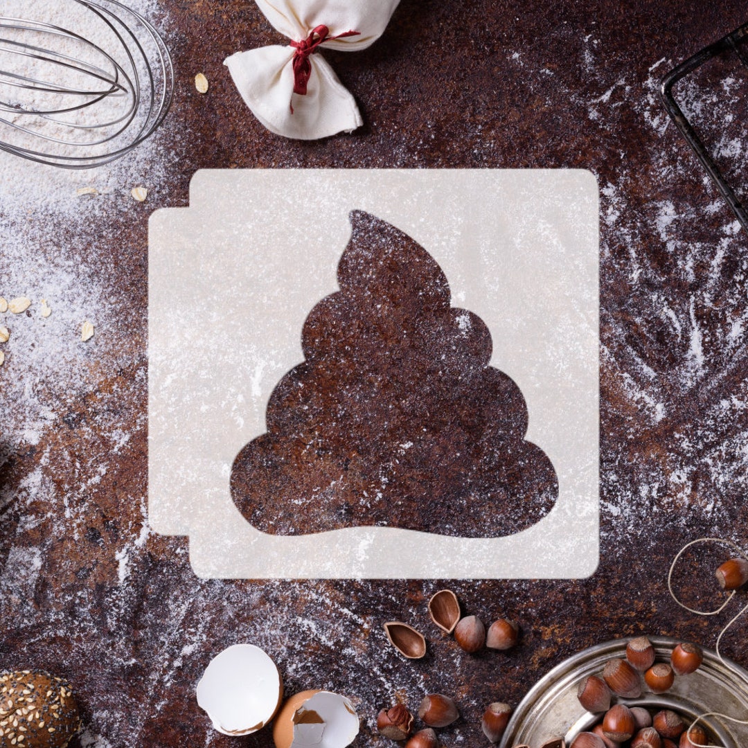 Poop 783-C405 Stencil Silhouette - Etsy