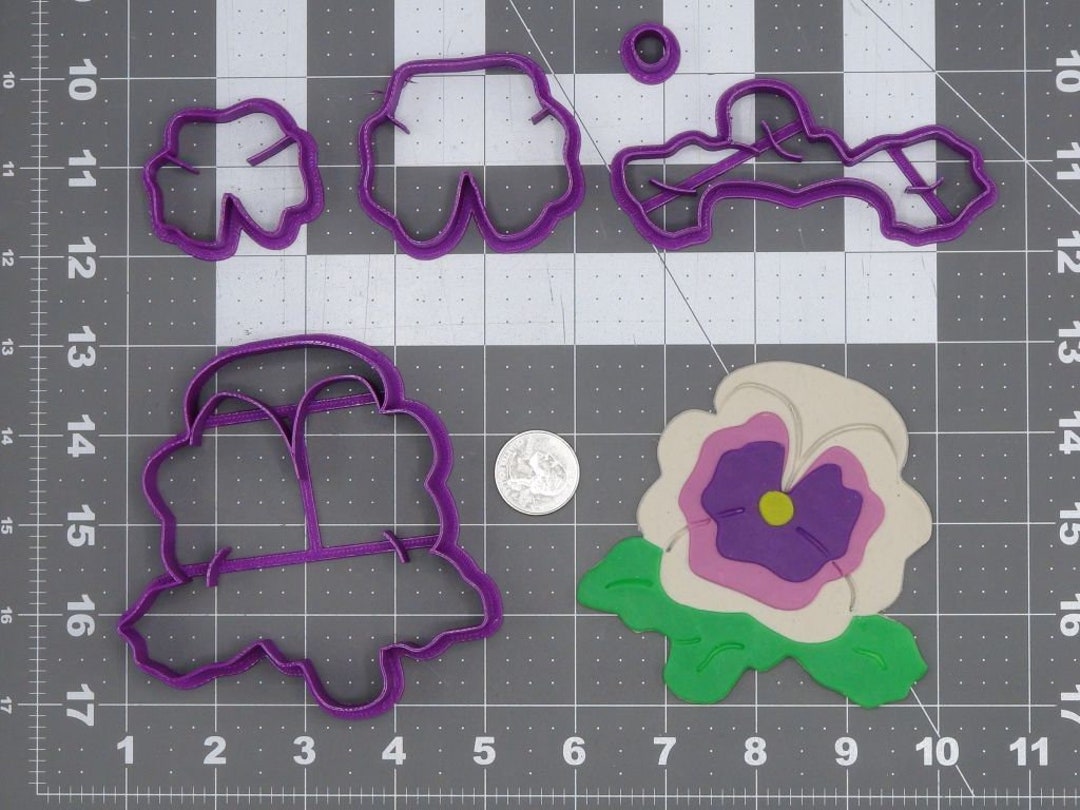 Pansy Flower 266-J806 Cookie Cutter Set - Etsy
