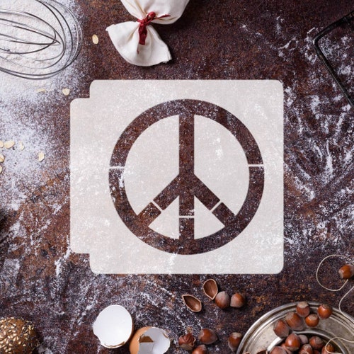 Floral Peace Sign Stencil Reusable Stencils for Painting - Etsy