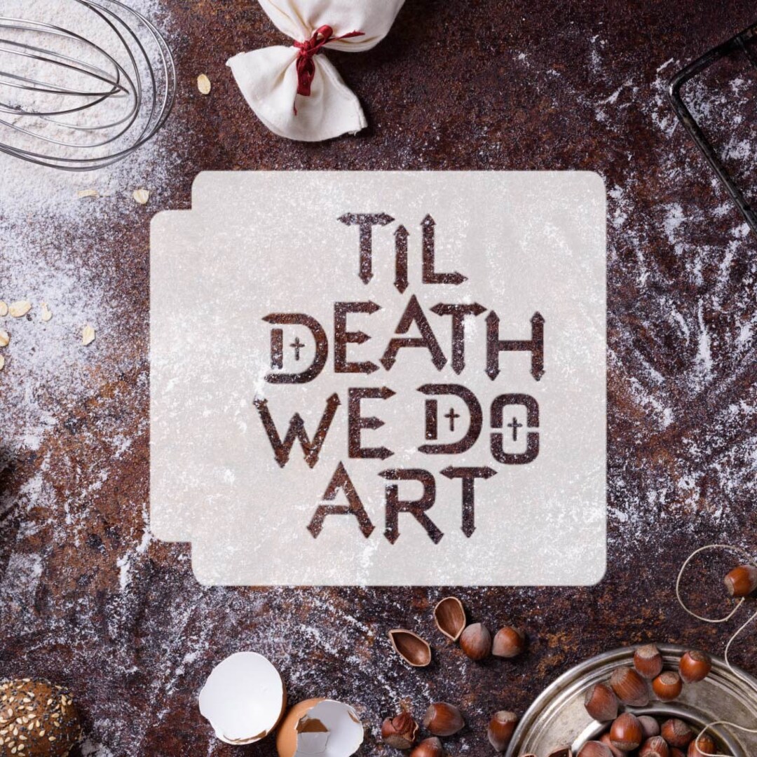Til Death We Do Art 783-H164 Stencil - Etsy