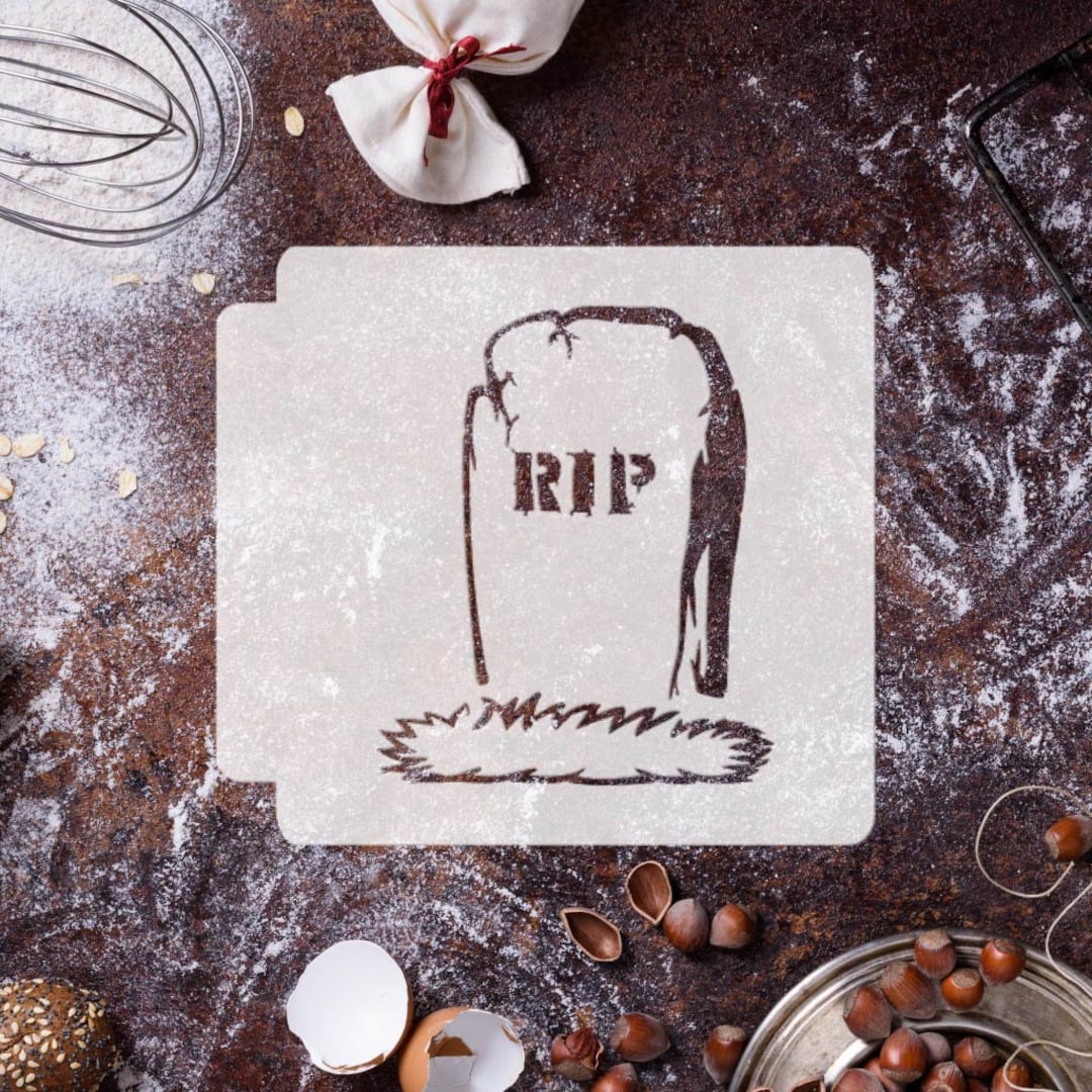 Tombstone RIP 783-H838 Stencil - Etsy