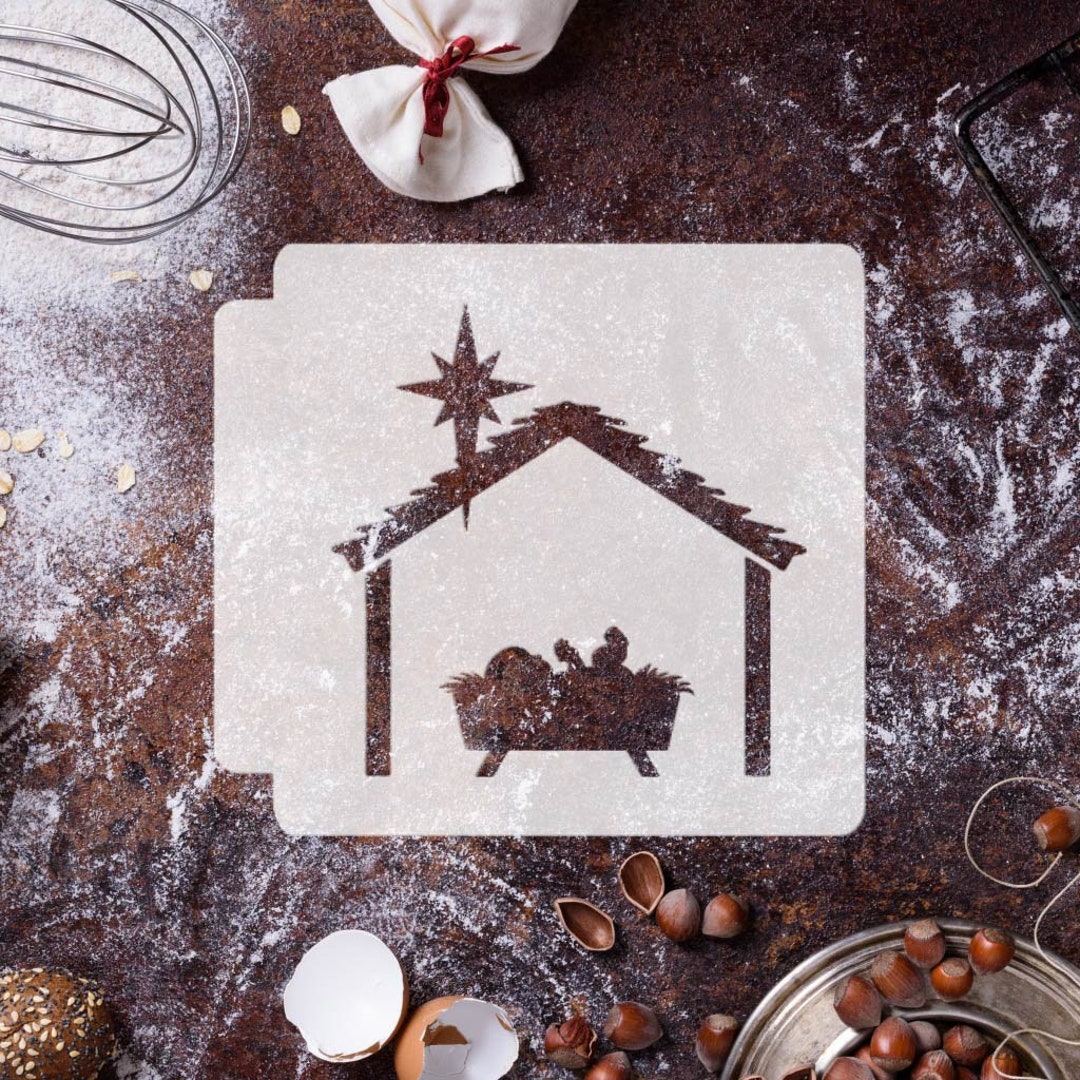 Baby Jesus in Manger 783-D981 Stencil - Etsy