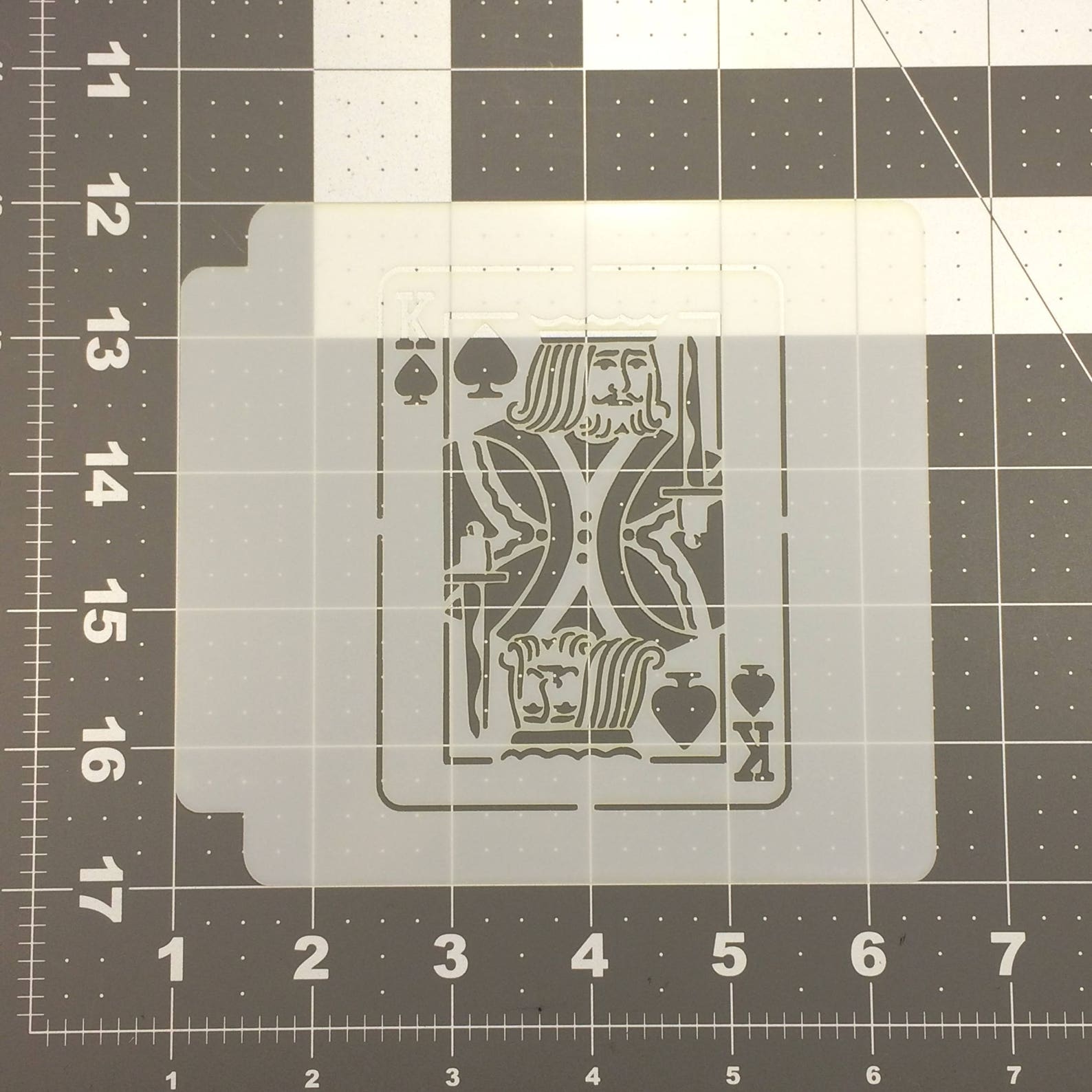 King Card 100 Stencil - Etsy