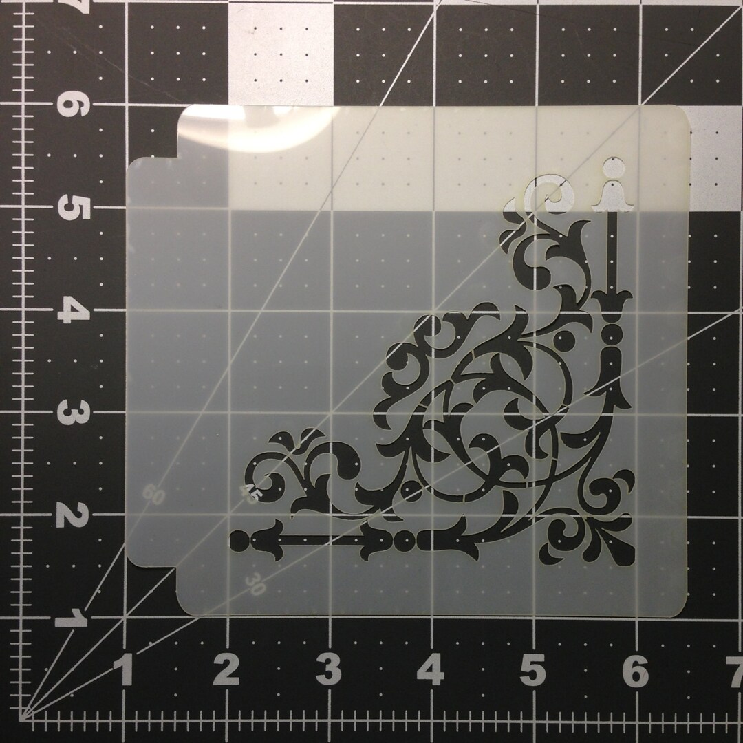 Damask 113 Stencil - Etsy