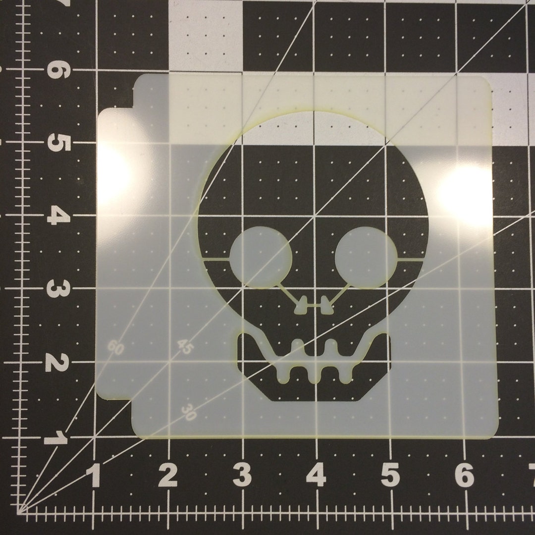 Skull 100 Stencil - Etsy