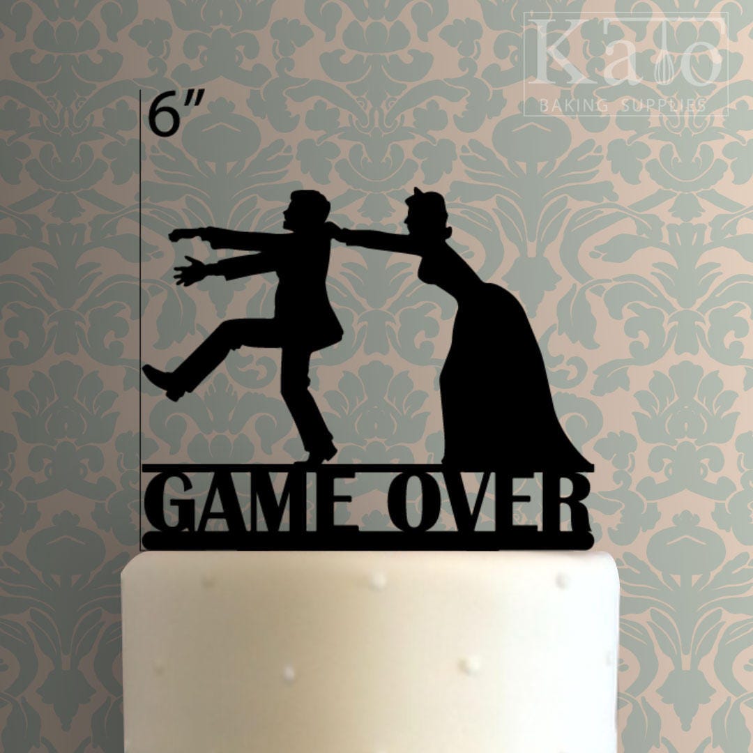 Game Over 100 Cake Topper | Etsy