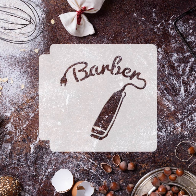 Barber Stencil - Etsy