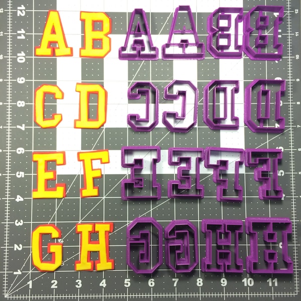 Block Letter Cookie Cutters - Etsy