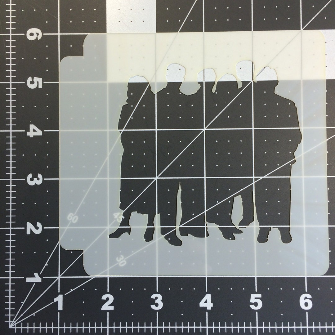 Crowd 100 Stencil - Etsy