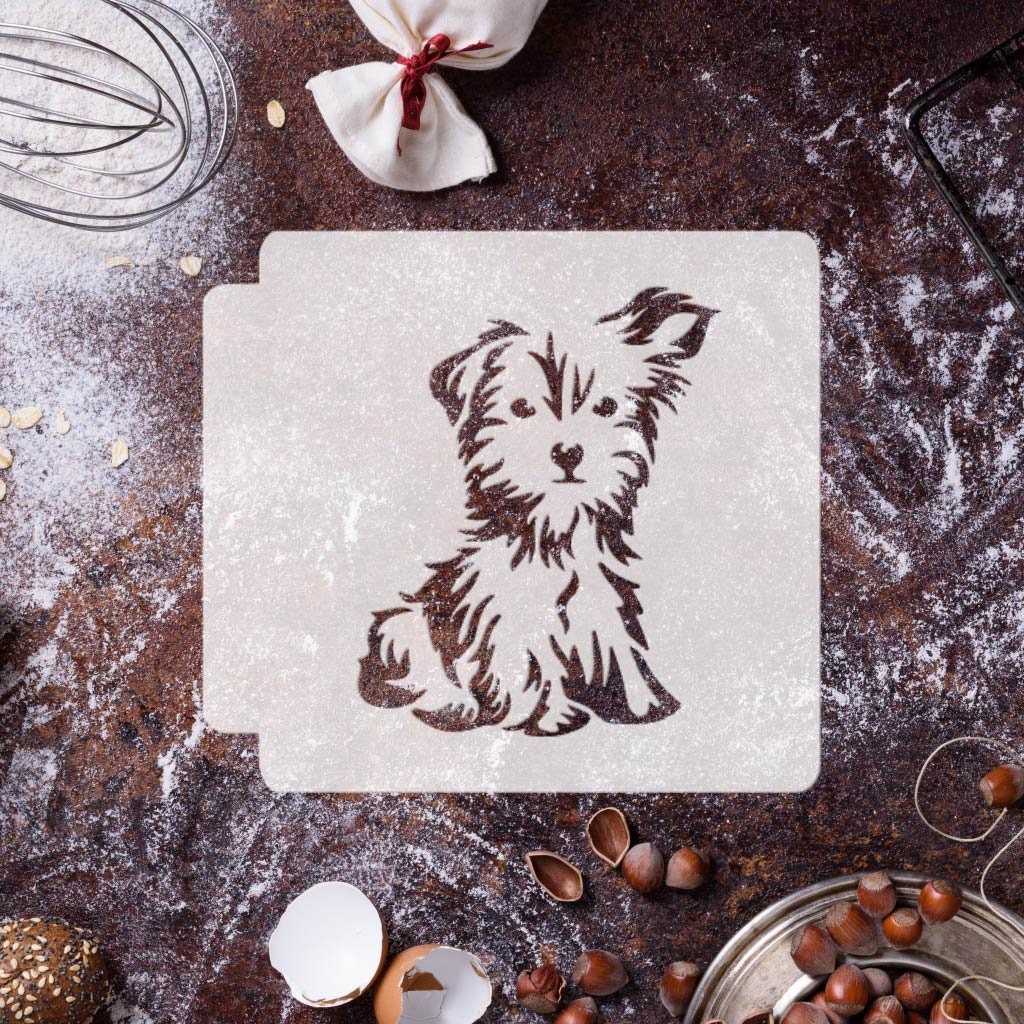 Yorkie Dog Body 783-D573 Stencil | Etsy