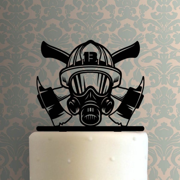 Firefighter Cake Topper - Etsy