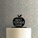 Best Teacher Ever Apple 225-B199 Cake Topper - Etsy