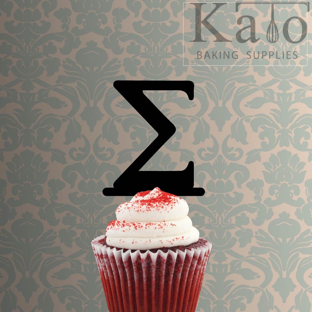 Greek Alphabet Sigma 228-079 Cupcake Topper - Etsy