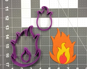 Flame Cookie and Fondant Cutter - Etsy