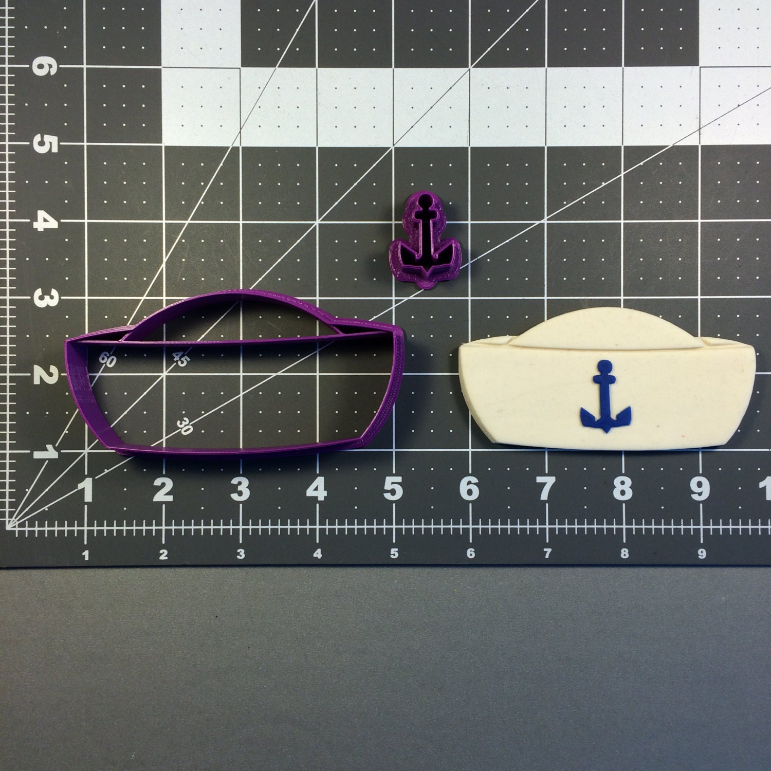 Navy Hat 100 Cookie Cutter Set | Etsy