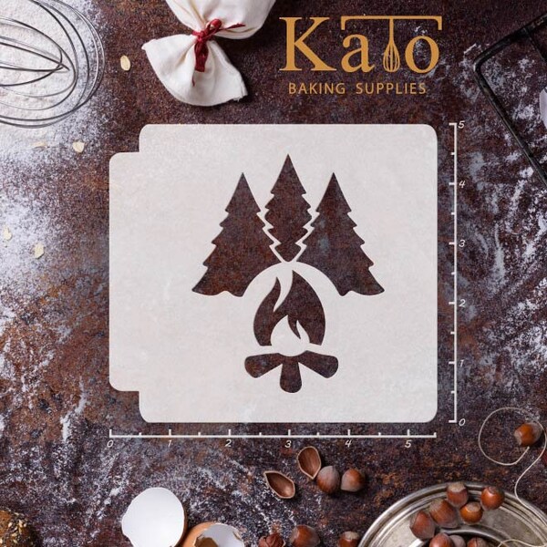 Campfire Stencil - Etsy