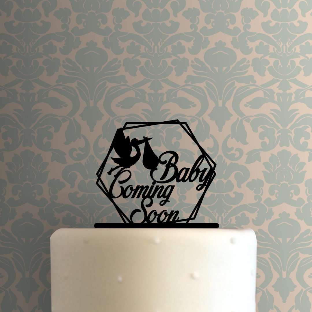 Baby Coming Soon 225-B124 Cake Topper - Etsy