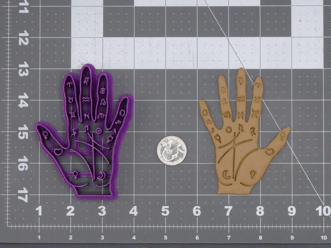 Palmistry Hand Zodiac 266-L148 Cookie Cutter - Etsy