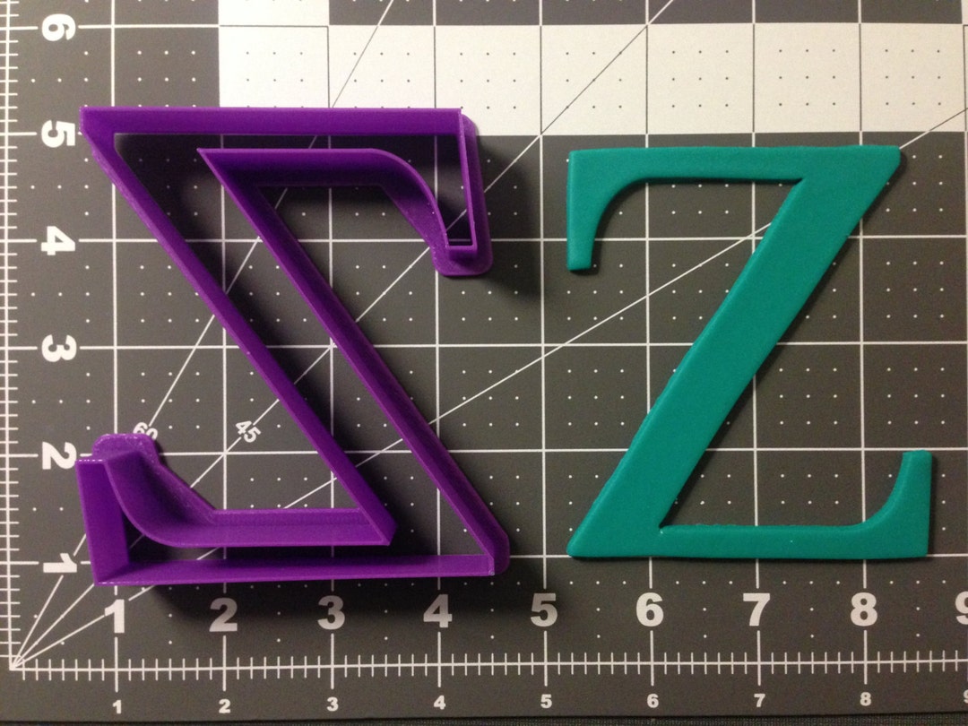 Greek Letter Zeta Cookie Cutter - Etsy