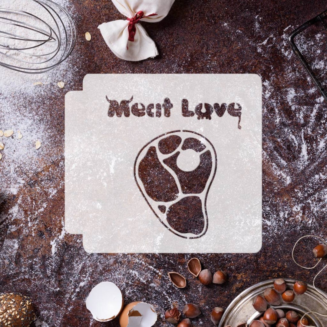 Steak Meat Love 783-E984 Stencil - Etsy