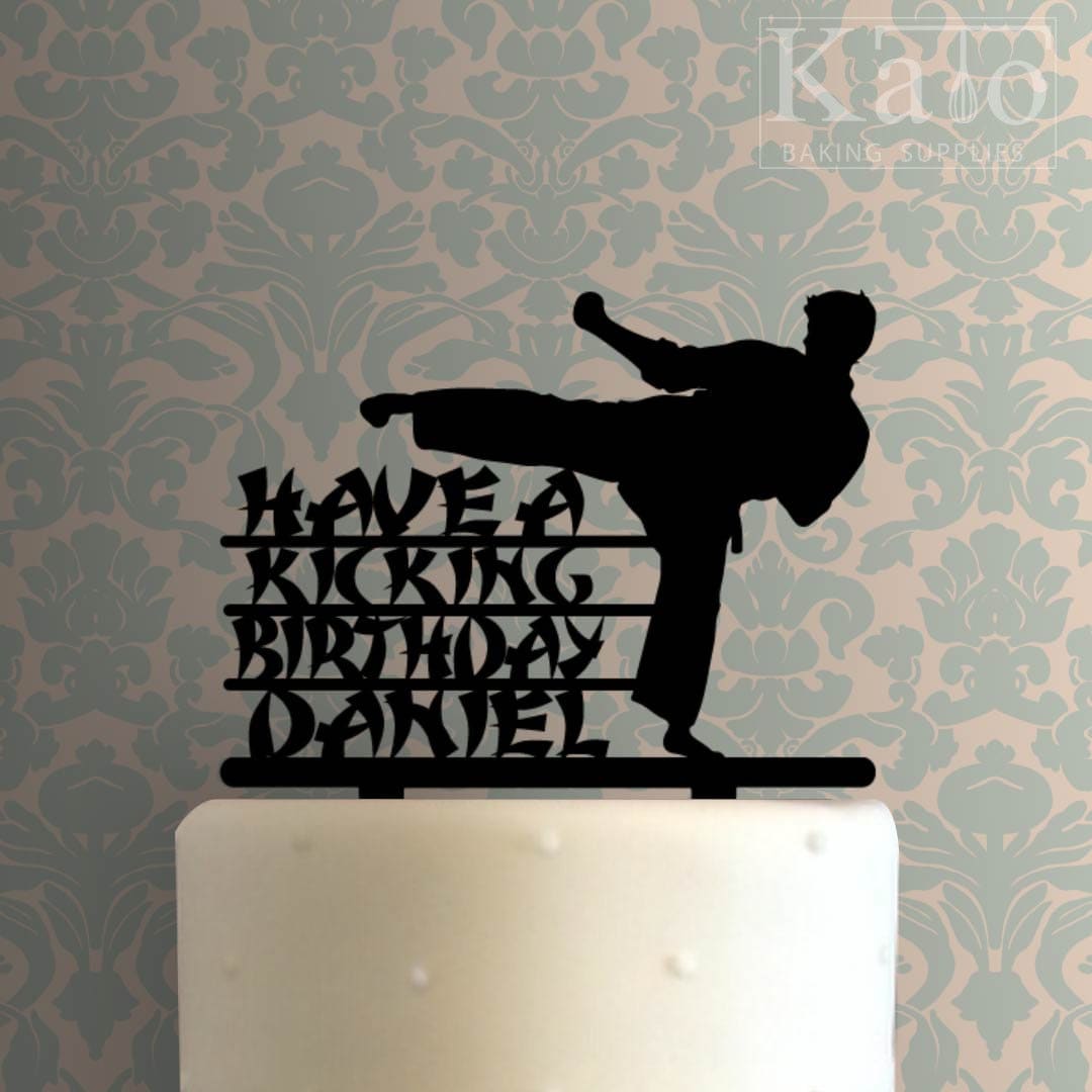 Custom Karate Happy Birthday 225-756 Cake Topper - Etsy