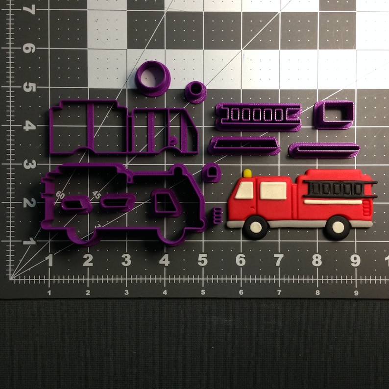 Fire Truck 266-B912 Cookie Cutter Set - Etsy