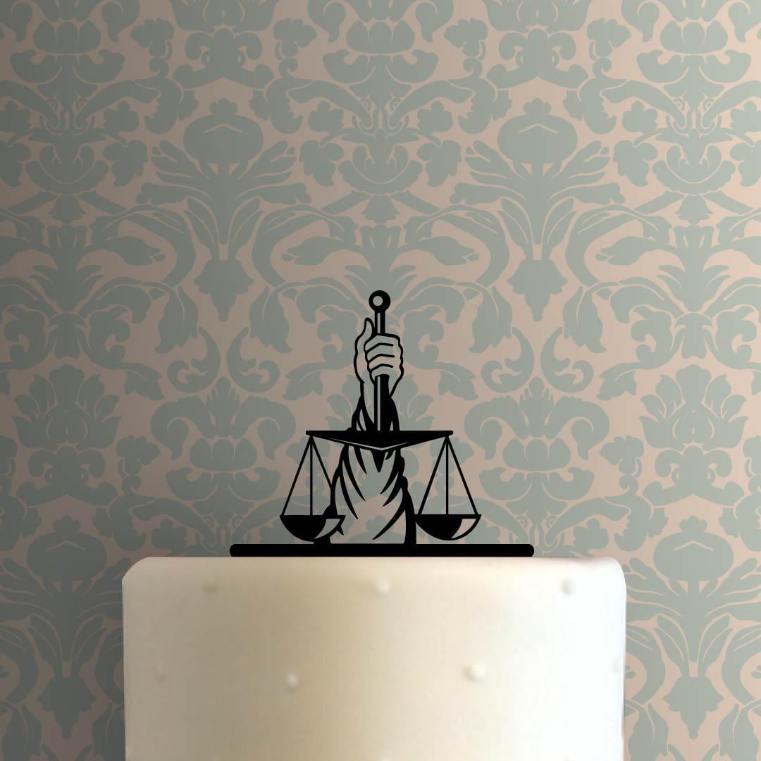 Hand of Lady Justice Holding Scale 225-C050 Cake Topper - Etsy