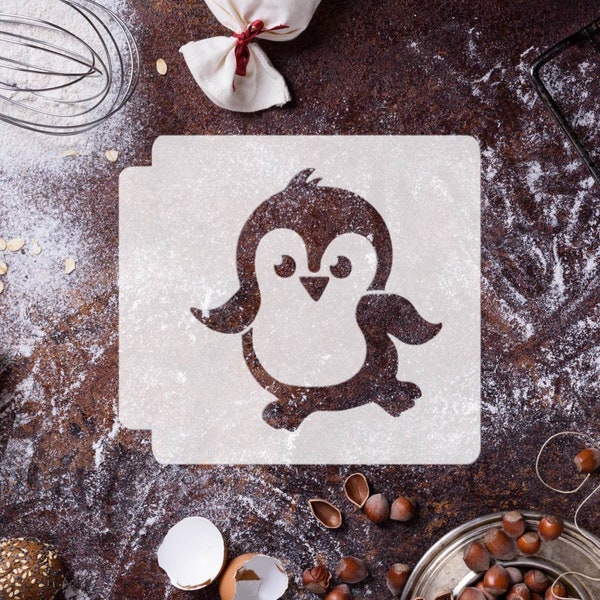 Penguin Stencil - Etsy