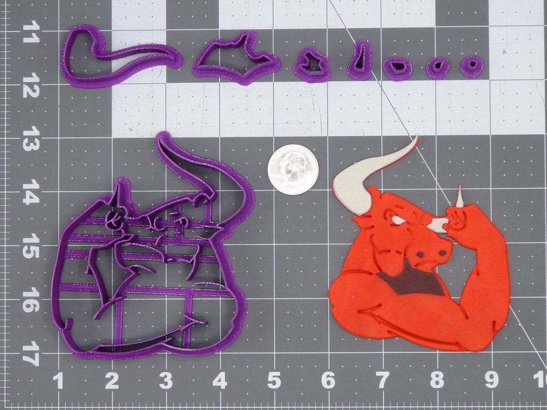 Bull Flexing 266-I327 Cookie Cutter Set - Etsy