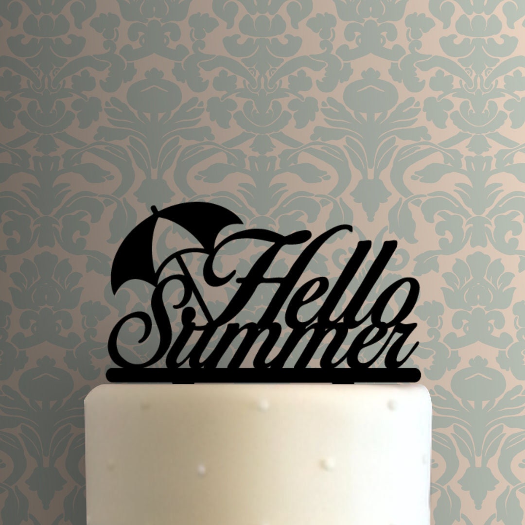 Hello Summer 225-895 Cake Topper - Etsy
