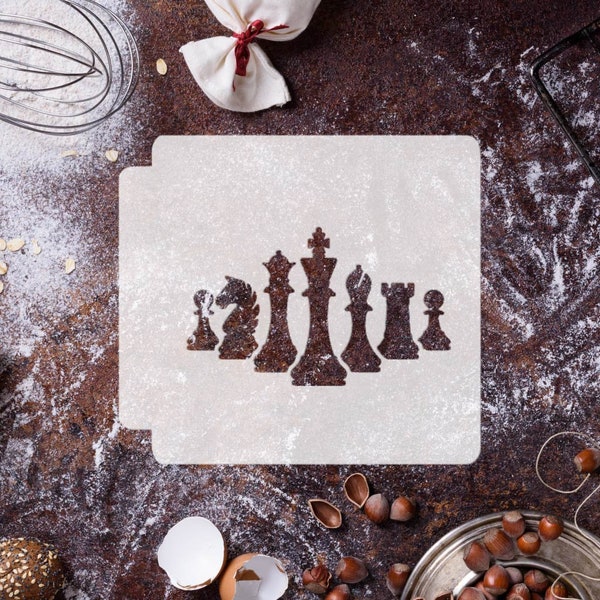 Chess Board Stencil - Etsy