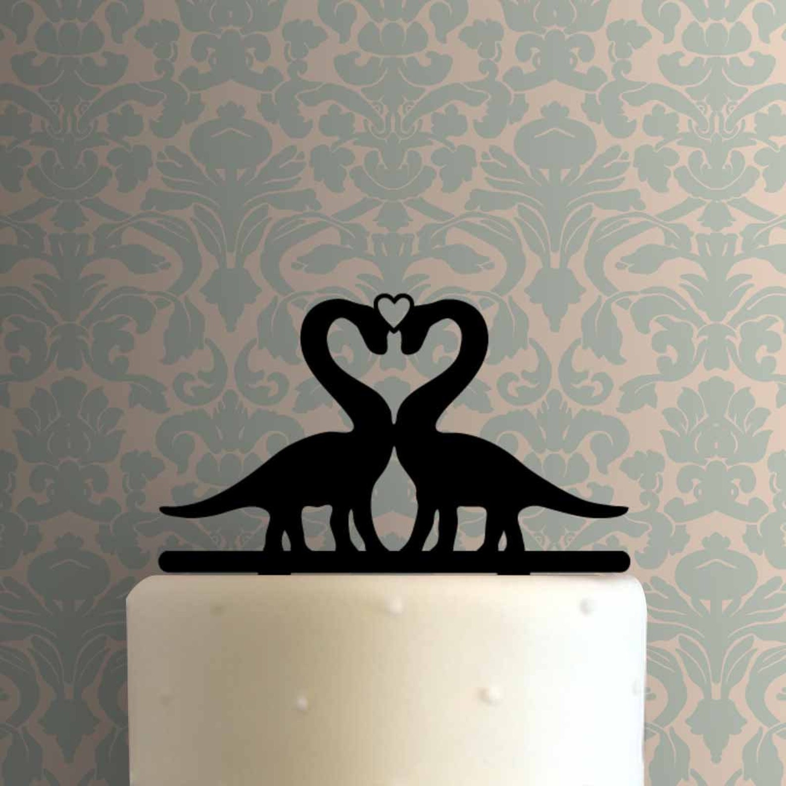 Dinosaur - Brontosaurus Heart 225-A250 Cake Topper - Etsy